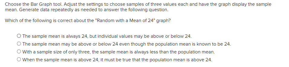 Solved Choose the Bar Graph tool. Adjust the settings to | Chegg.com