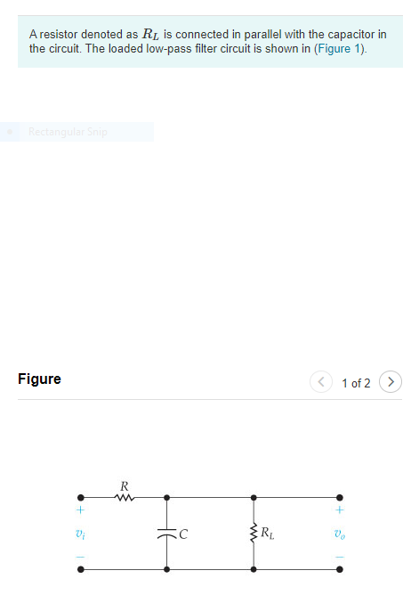 Solved A resistor denoted as R is connected in parallel with | Chegg.com