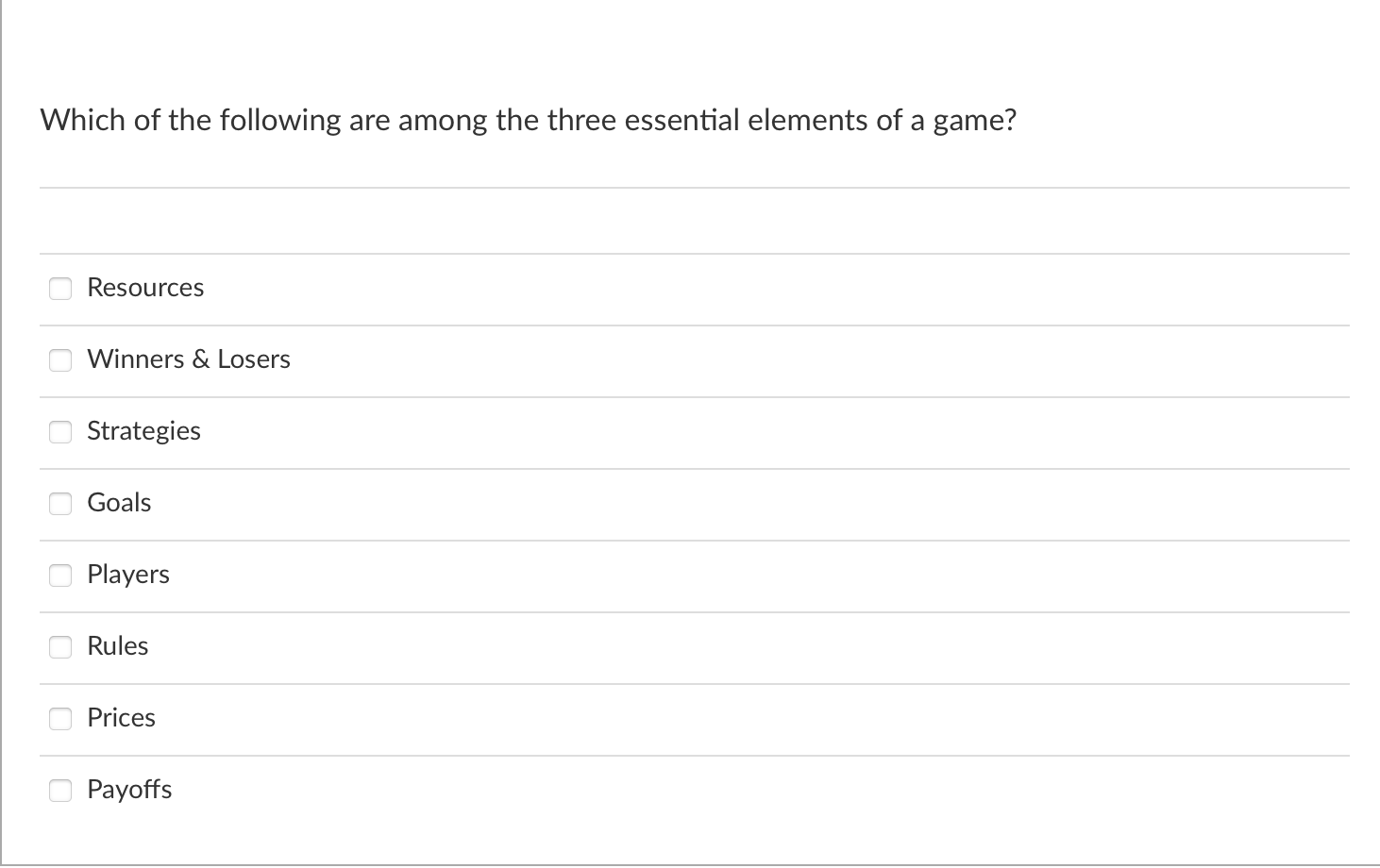 Solved Which of the following are among the three essential | Chegg.com
