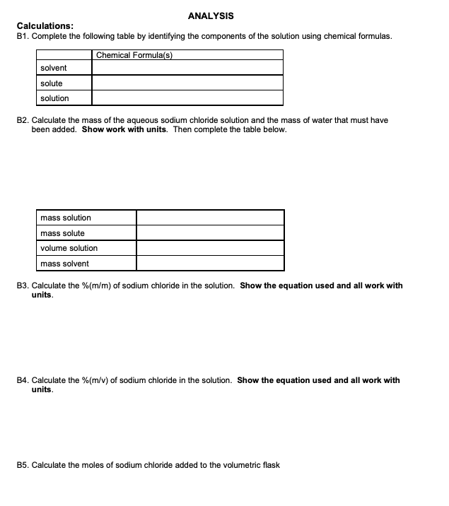 Solved PART B: DETERMINING THE CONCENTRATION OF A SALT | Chegg.com