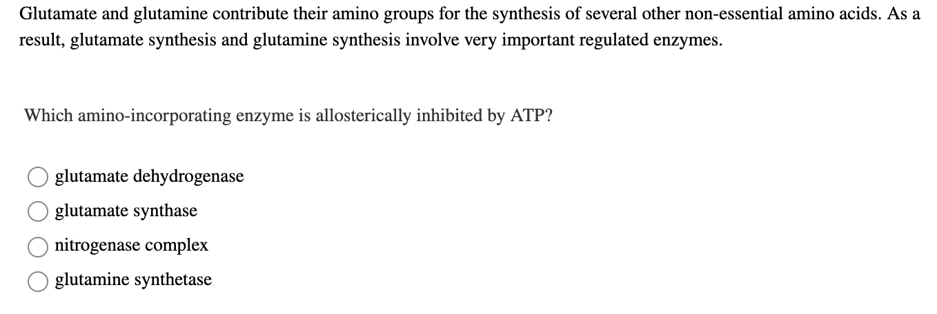 Solved Glutamate and glutamine contribute their amino groups | Chegg.com