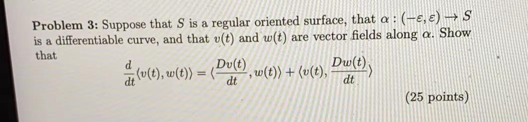 Solved Problem 3: Suppose that S is a regular oriented | Chegg.com