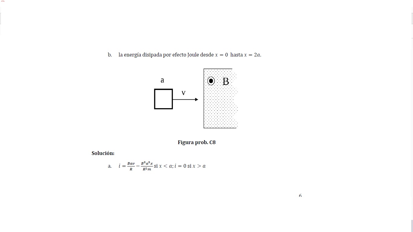 Solved Una espira cuadrada de lado 𝑎, resistencia 𝑅 y masa | Chegg.com