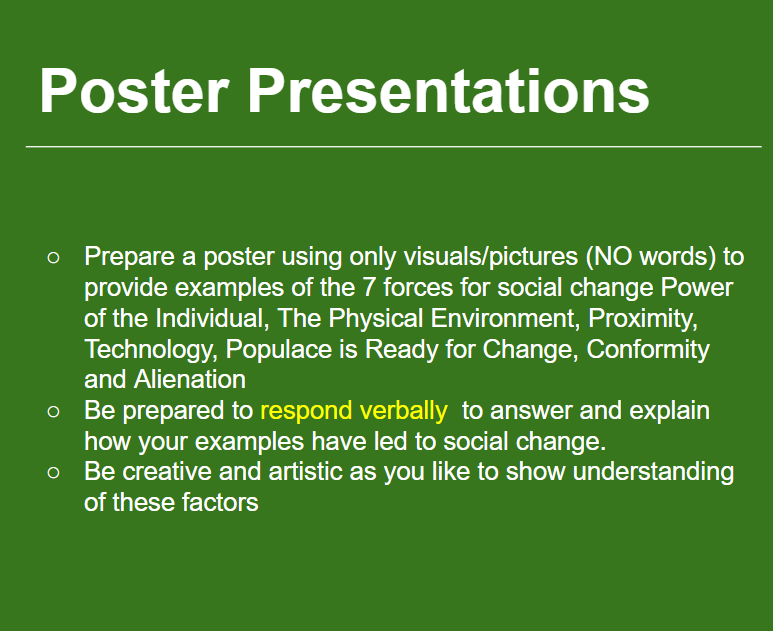 Poster Presentations o Prepare a poster using only | Chegg.com
