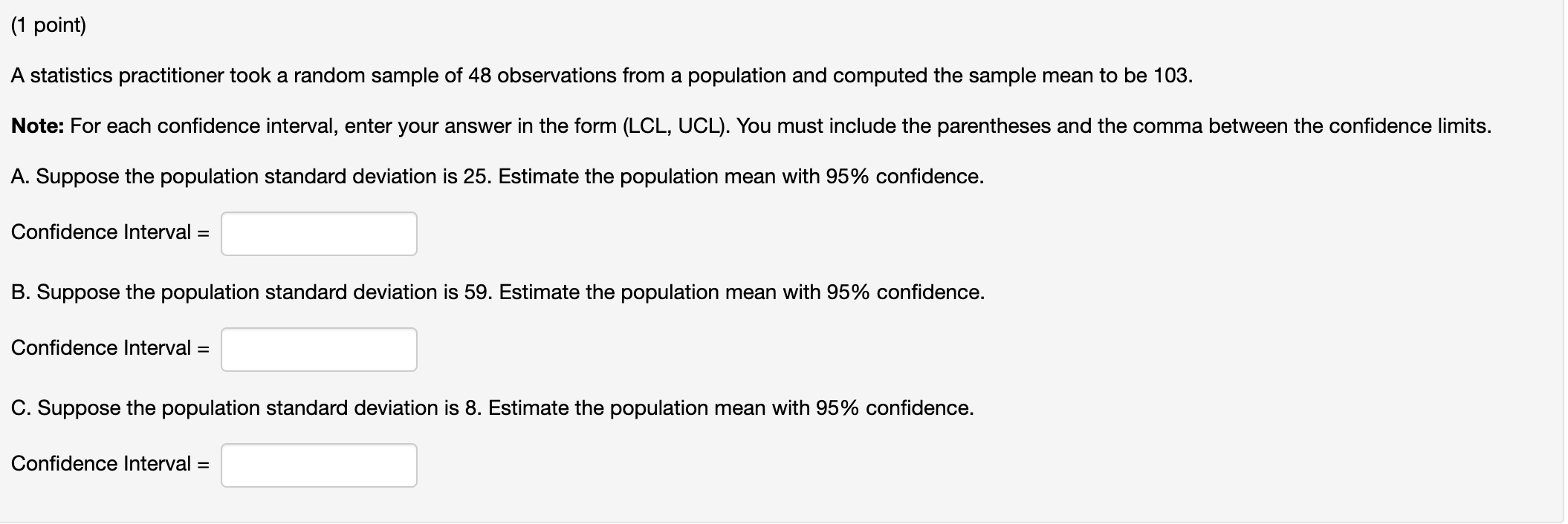 Solved A statistics practitioner took a random sample of 40 | Chegg.com