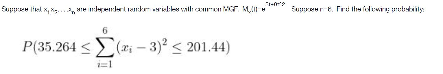 Solved I noticed that the mgf given is a exponential . Mean | Chegg.com
