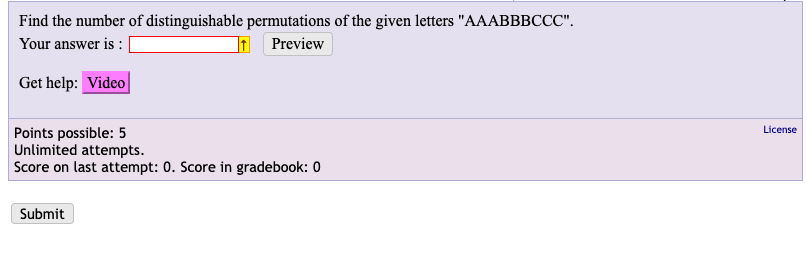 Solved Find The Number Of Distinguishable Permutations Of