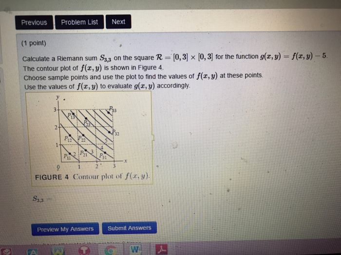 Solved Calculate a Riemann sum S_3, 3 on the square R = [0, | Chegg.com