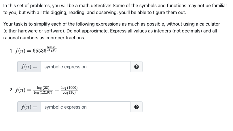 Solved In this set of problems, you will be a math | Chegg.com