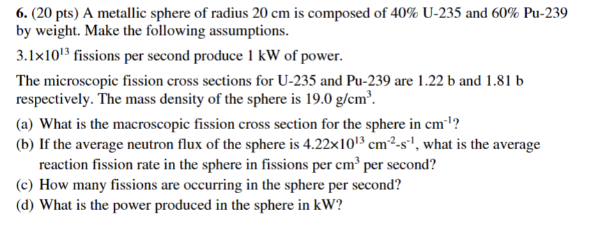 Solved 6. (20 pts) A metallic sphere of radius 20 cm is | Chegg.com Solved 6. (20 pts) A metallic sphere of radius 20 cm is | Chegg.com
