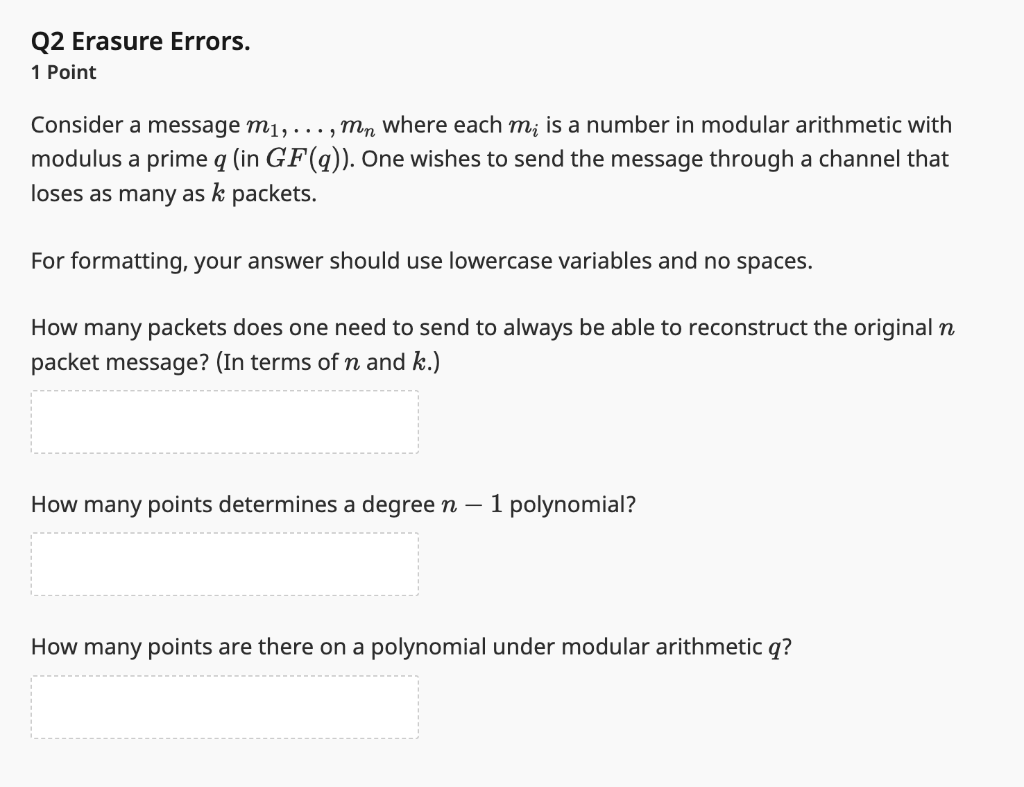 Solved 1 Point Working modular arithmetic, modulo 5 . Recall | Chegg.com