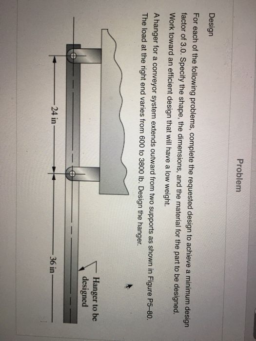 Solved Problem Design For each of the following problems, | Chegg.com