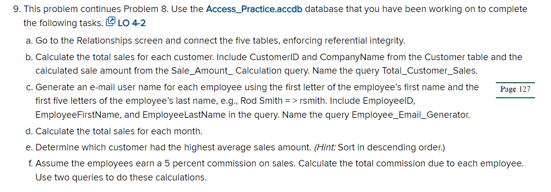 9. This problem continues Problem 8. Use the | Chegg.com