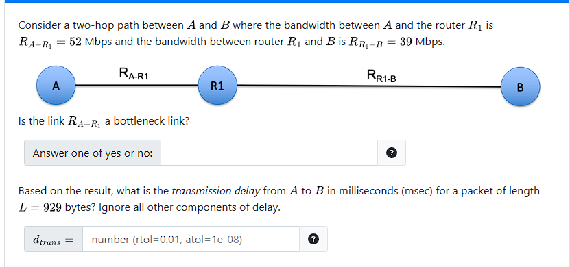 Solved Consider a two-hop path between A and B where the | Chegg.com Solved Consider a two-hop path between A and B where the | Chegg.com