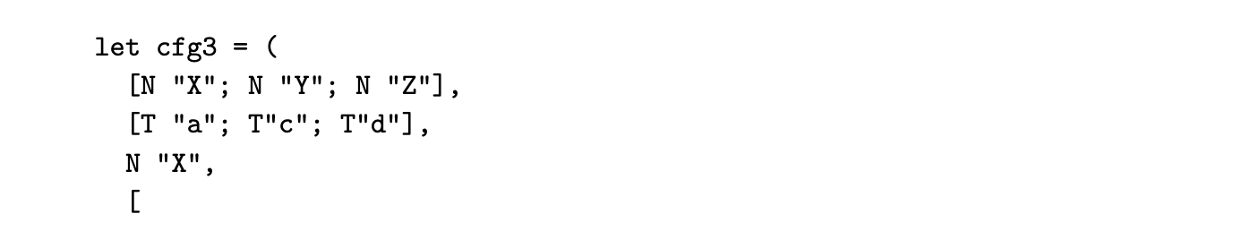 problem: use ocaml, Implement with top-down parser. | Chegg.com