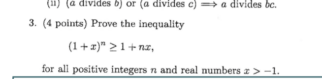 Solved (11) (a divides b ) or (a divides c) a divides bc. 3. | Chegg.com