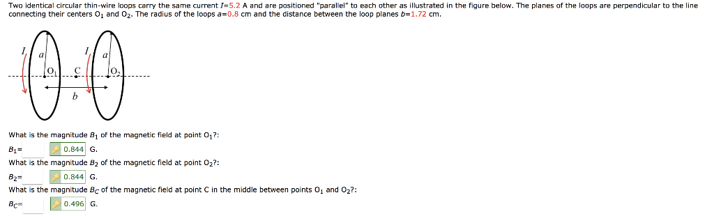 Solved Two identical circular thin-wire loops carry the same | Chegg.com