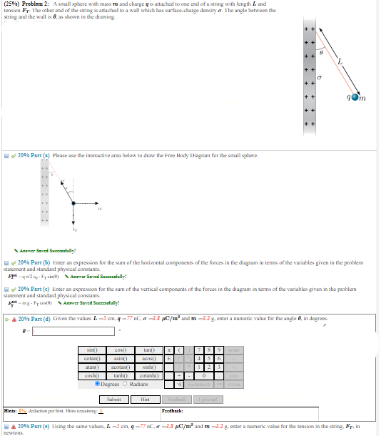 Solved 2505 Problem 2 A Small Sphere With Mass M And 