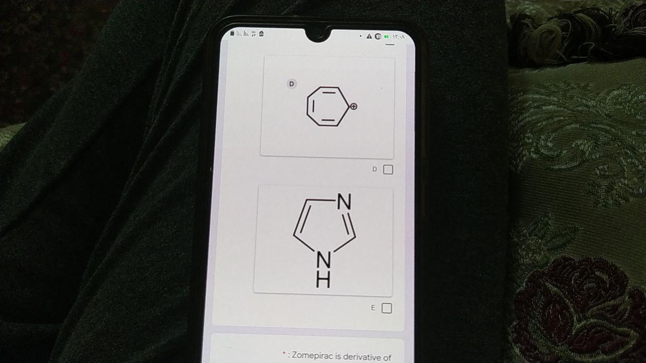 Solved ATA D Н *: Zomepirac is derivative of | Chegg.com