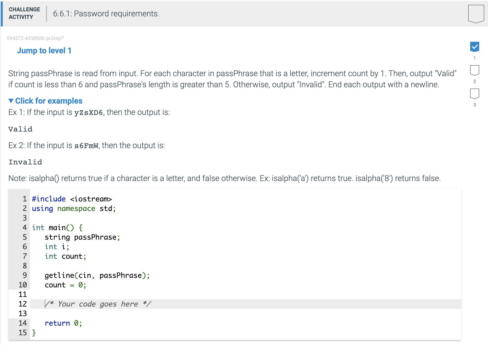 Solved I'm having difficulty with strings in for loops in | Chegg.com
