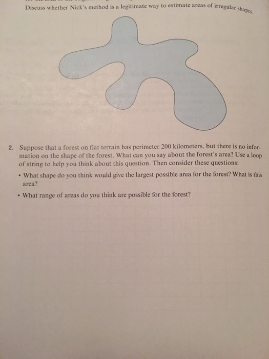 Solved Discuss whether Nick's method is a legitimate way to | Chegg.com