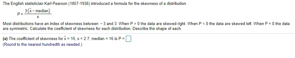 Solved The English statistician Karl Pearson (1857-1936) | Chegg.com