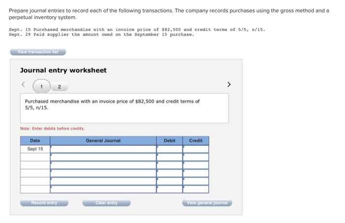 Solved Prepare journal entries to record each of the | Chegg.com