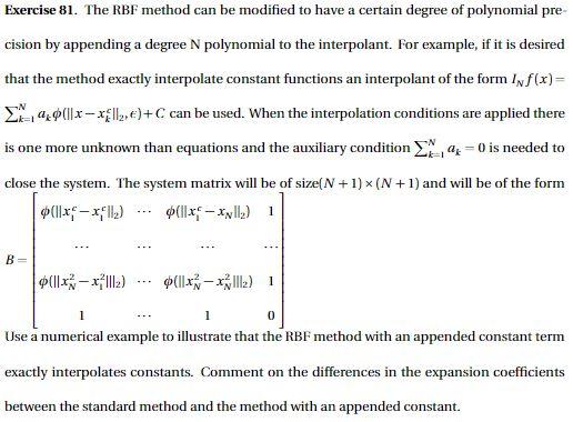 Exercise 81 The Rbf Method Can Be Modified To Have A