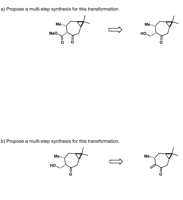 Solved a) Propose a multi-step synthesis for this | Chegg.com