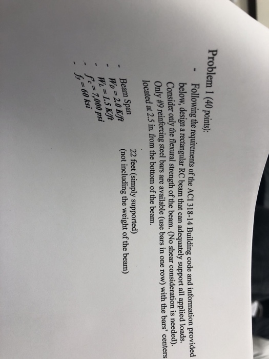 Solved Problem 1 (40 points): Following the requirements of | Chegg.com