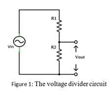 Solved RI Vin R2 1 Vout Figure 1: The voltage divider | Chegg.com