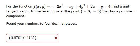 Solved For the function f(x,y)=−2x2−xy+4y2+2x−y−4, find a | Chegg.com
