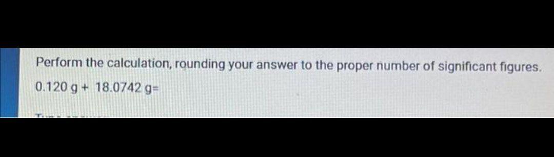 Solved Perform the calculation, rounding your answer to the | Chegg.com