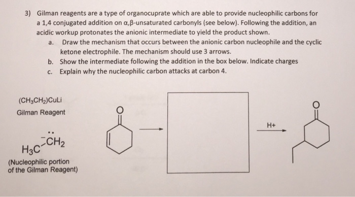Solved Gilman reagents are a type of organocuprate which are | Chegg.com