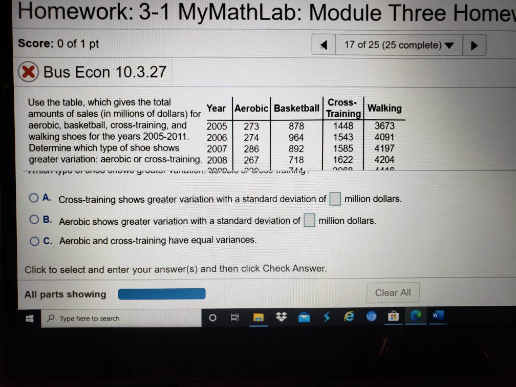 Solved Homework: 3-1 MyMathLab: Module Three Home Score: 0 | Chegg.com