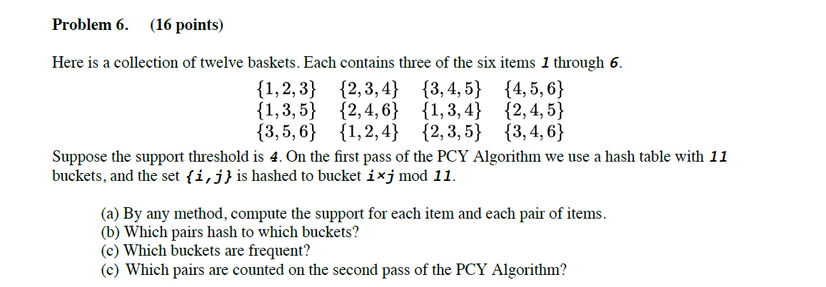 Solved Here is a collection of twelve baskets. Each contains | Chegg.com