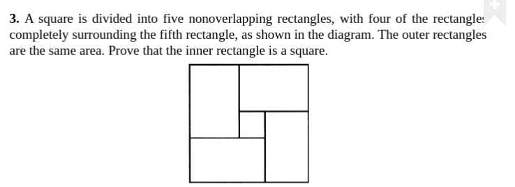 Solved We need to prove first that the rectangles are the | Chegg.com