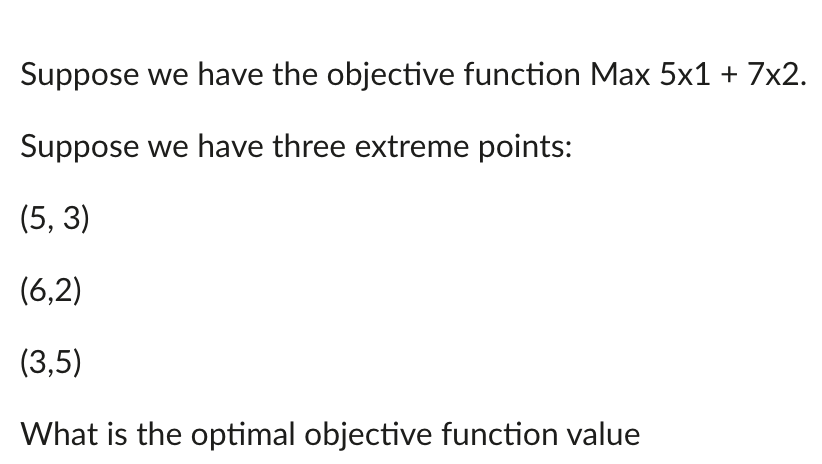 Solved Suppose we have the objective function Max 5×1+7×2. | Chegg.com
