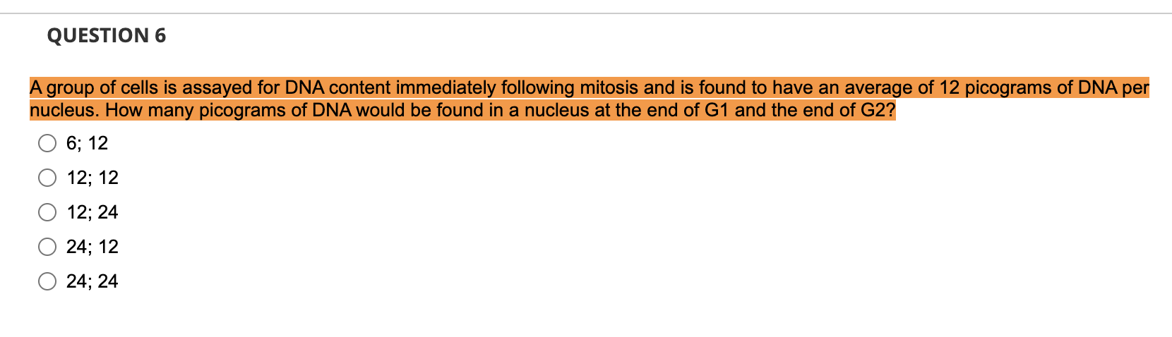 Solved A group of cells is assayed for DNA content | Chegg.com