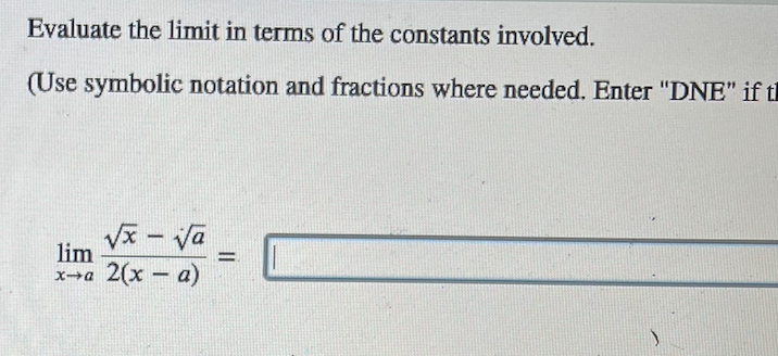 Solved Evaluate The Limit In Terms Of The Constants Inv 