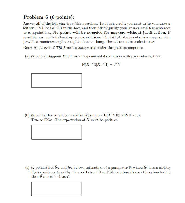 Solved Problem 6 6 ﻿pointsanswer All Of The Following 