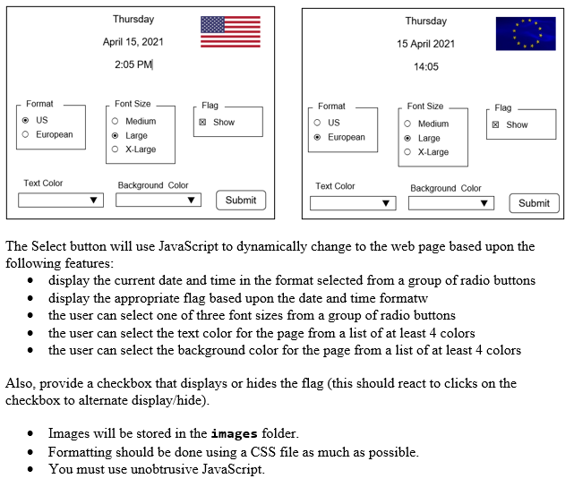 Solved REPLICATE THE HTML PAGE GIVEN AND PROVIDE | Chegg.com