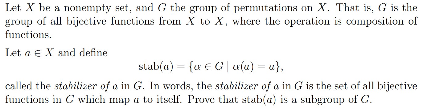 Let X be a nonempty set, and G the group of | Chegg.com