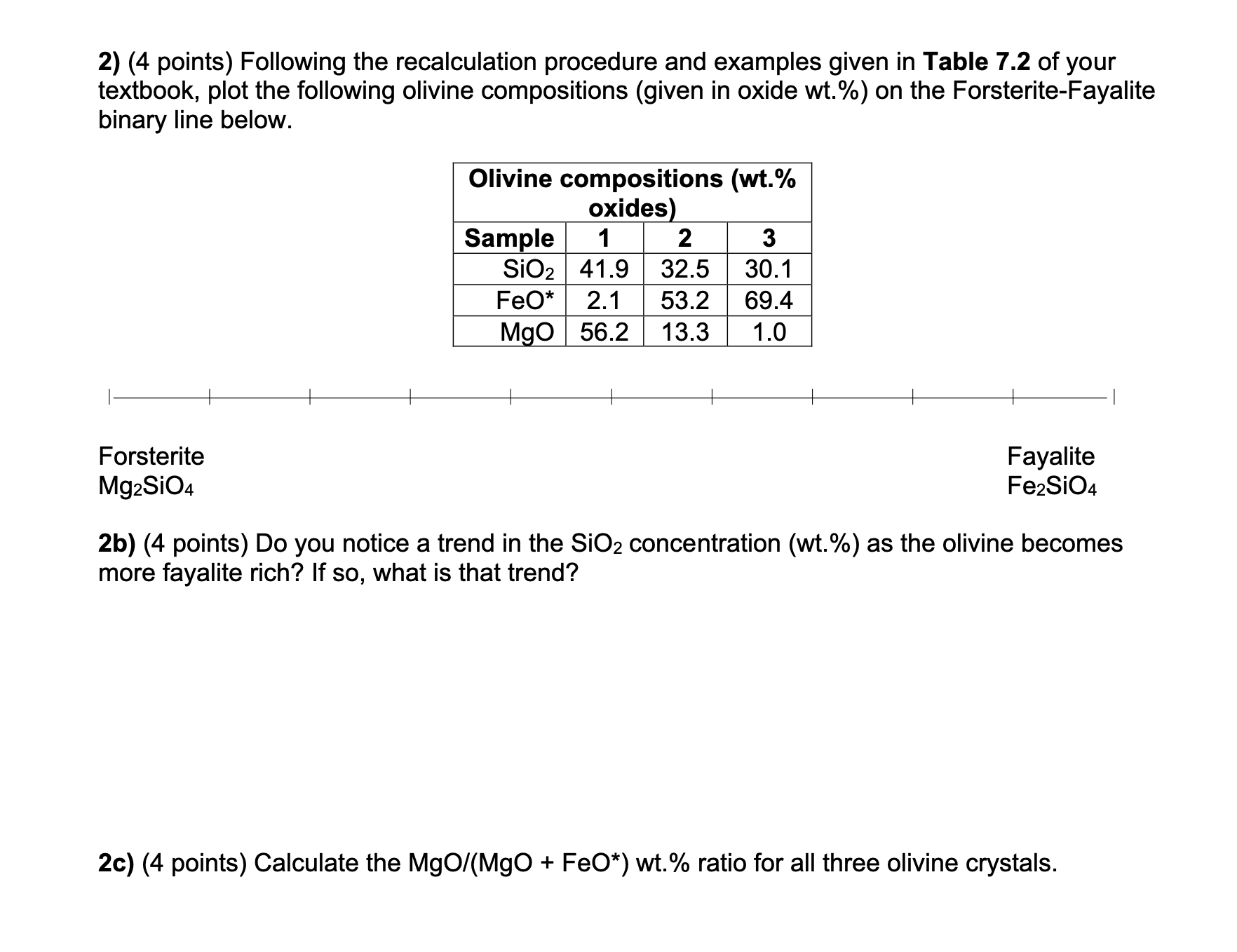 Solved 2) (4 points) Following the recalculation procedure | Chegg.com