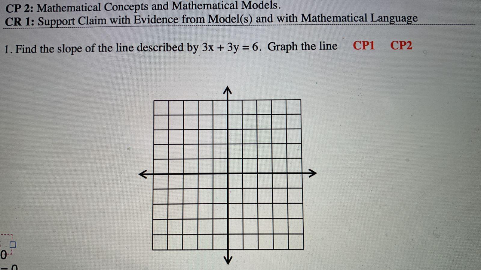 Solved CP 2: Mathematical Concepts and Mathematical Models. | Chegg.com