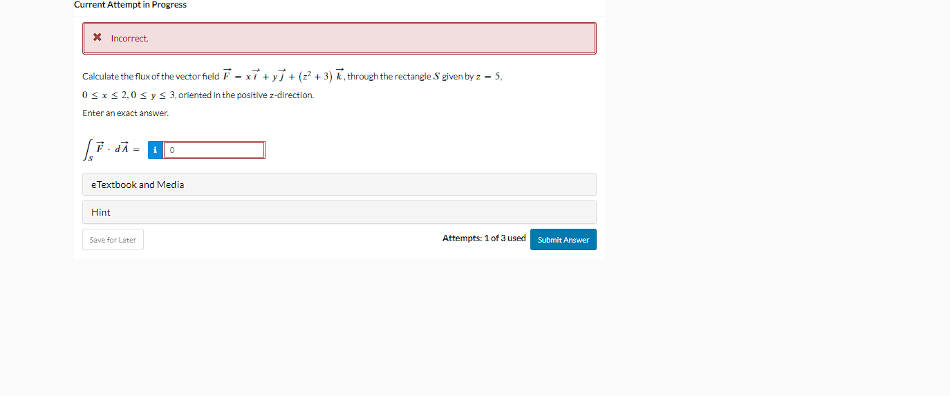 Solved Calculate the flux of the vector field | Chegg.com