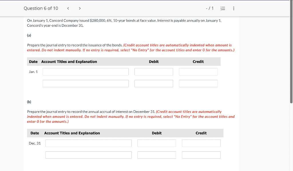 Solved On January 1 , Concord Company issued | Chegg.com