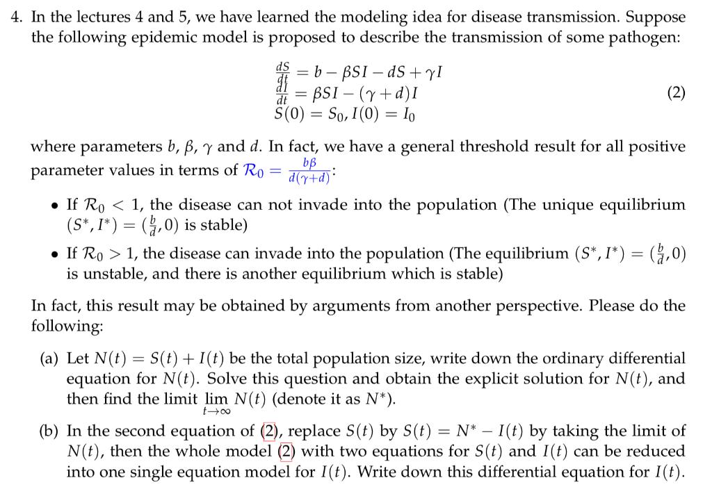 Solved In the lectures 4 and 5 , we have learned the | Chegg.com