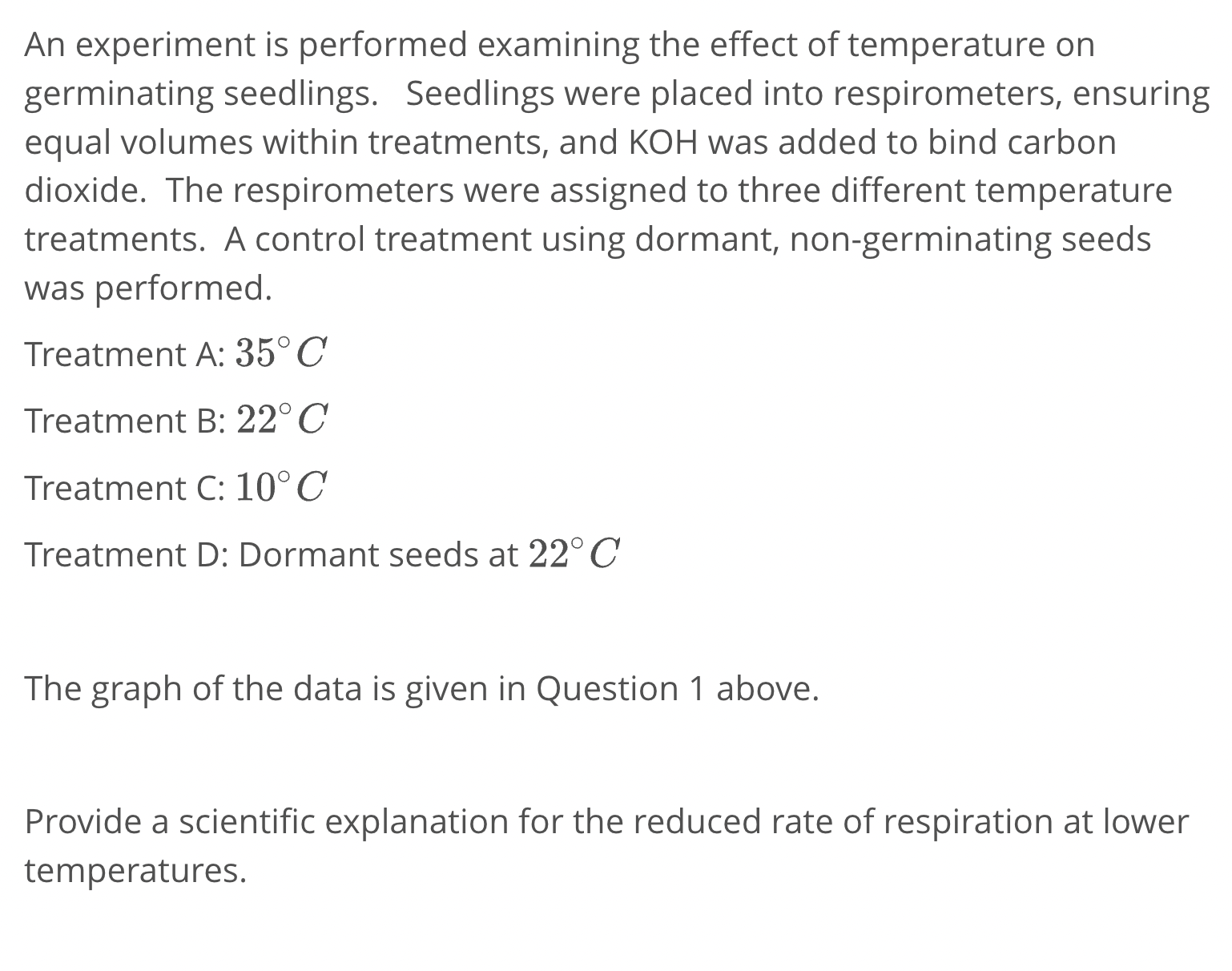 Solved An experiment is performed examining the effect of | Chegg.com