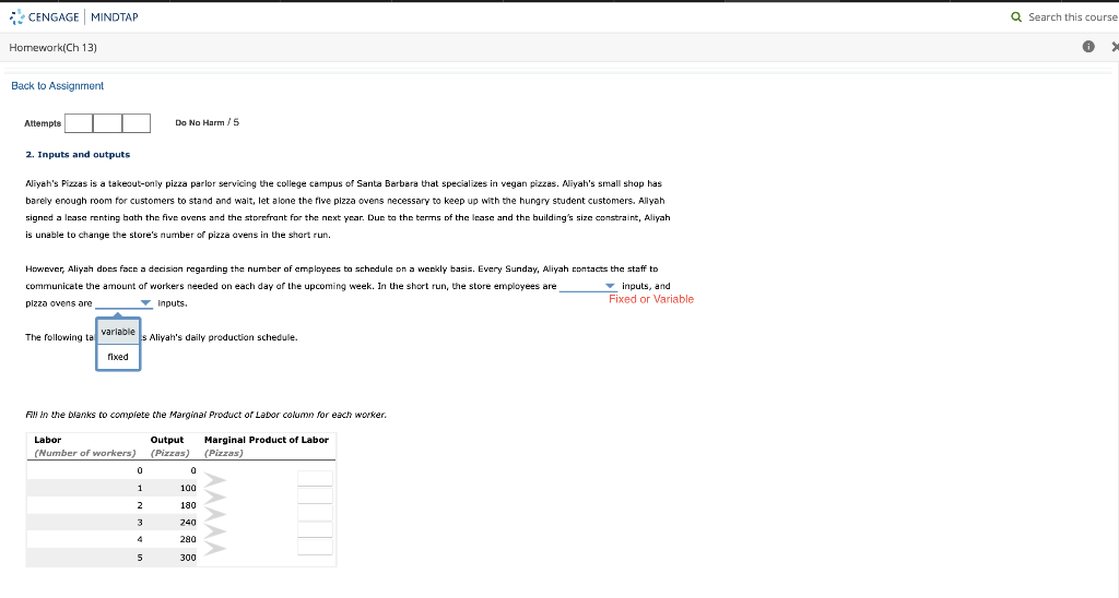 Solved Aliyah's Pizzas is a takeout-only pizza parlor | Chegg.com